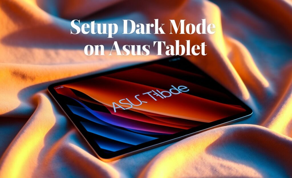 Setup Dark Mode on Asus Tablet for Eye Comfort