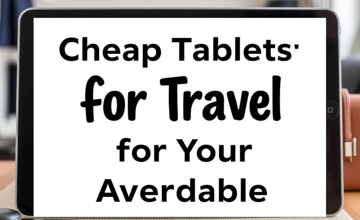 Cheap Tablets for Travel: Essential & Affordable - Tablet Zoo