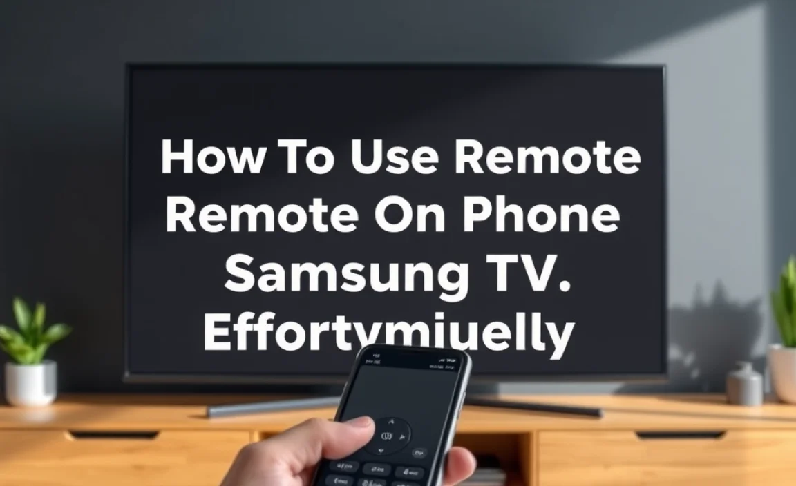 Easily Control Samsung Tv: Remote On Phone Guide - Tablet Zoo