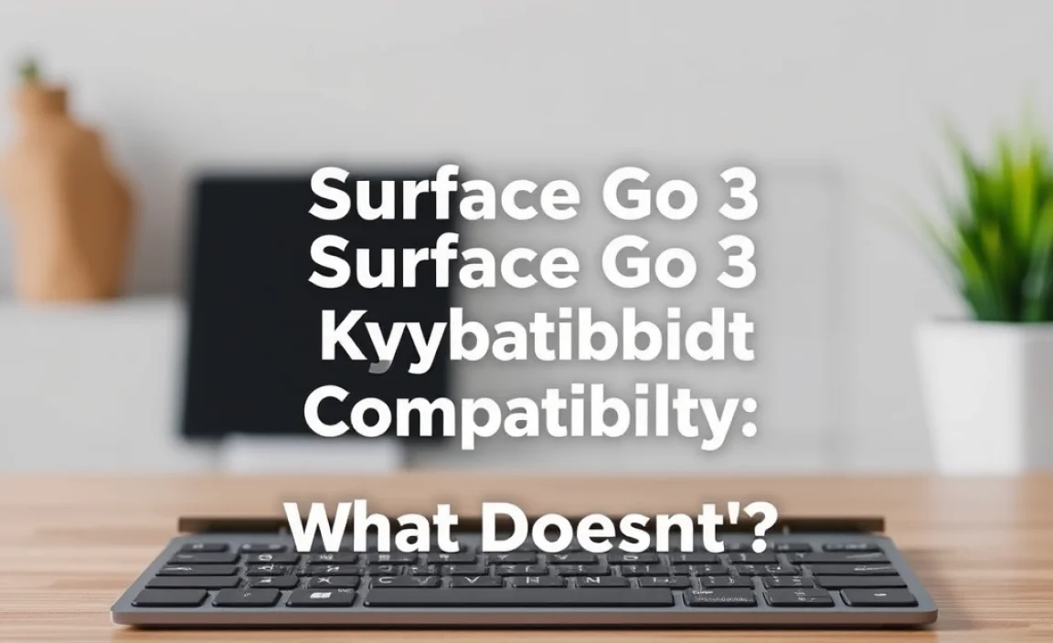 Surface Go 3 Keyboard Compatibility: Essential Guide - Tablet Zoo