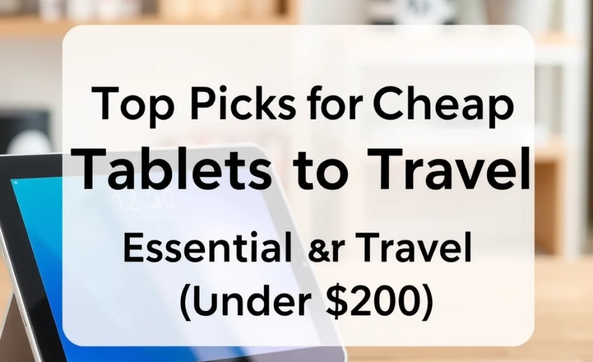 Cheap Tablets for Travel: Essential & Affordable - Tablet Zoo