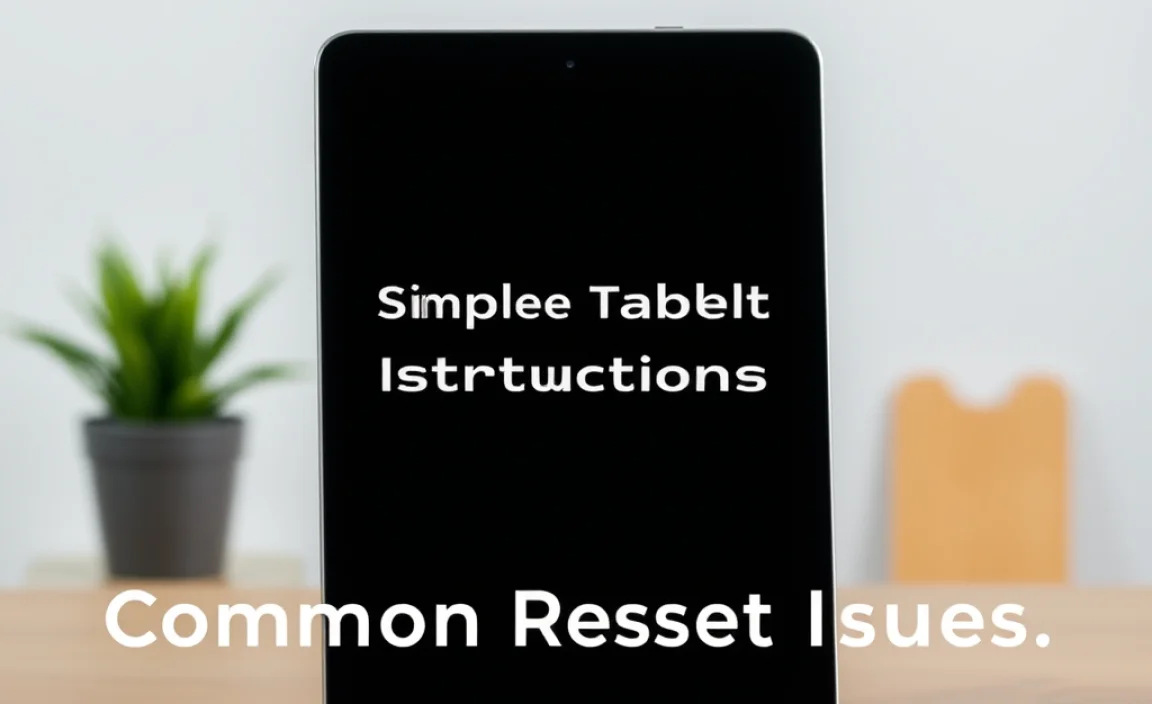 Simple Tablet Reset Instructions: Essential Guide - Tablet Zoo