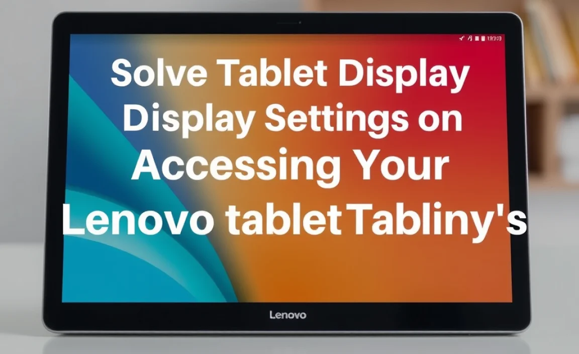 Solve Tablet Display Settings on Lenovo: Genius Fixes - Tablet Zoo