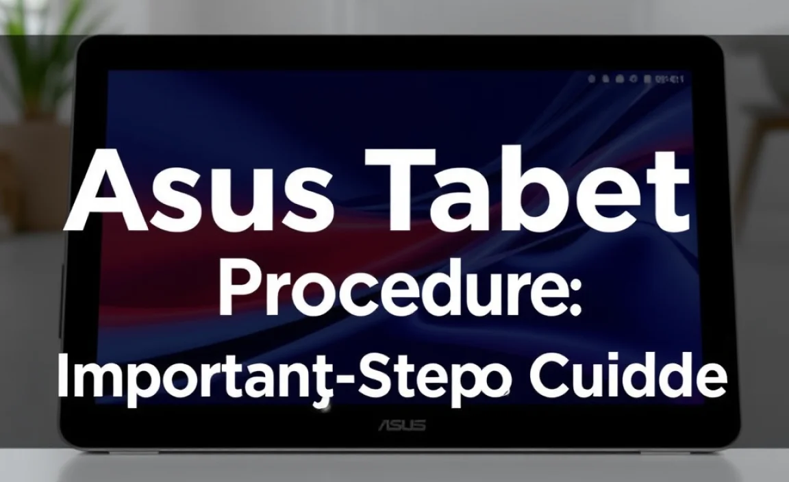 Asus Tablet Full Reset Procedure: Step-By-Step Guide - Tablet Zoo