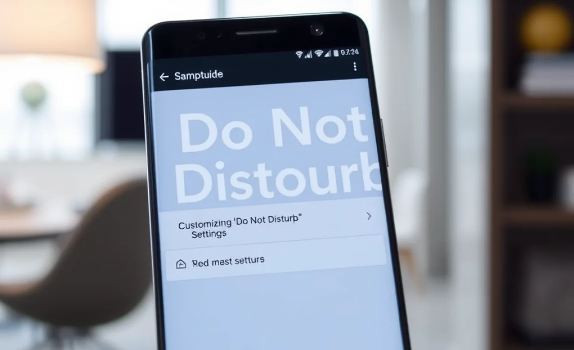 Master 'Do Not Disturb' On Samsung Devices Today! - Tablet Zoo