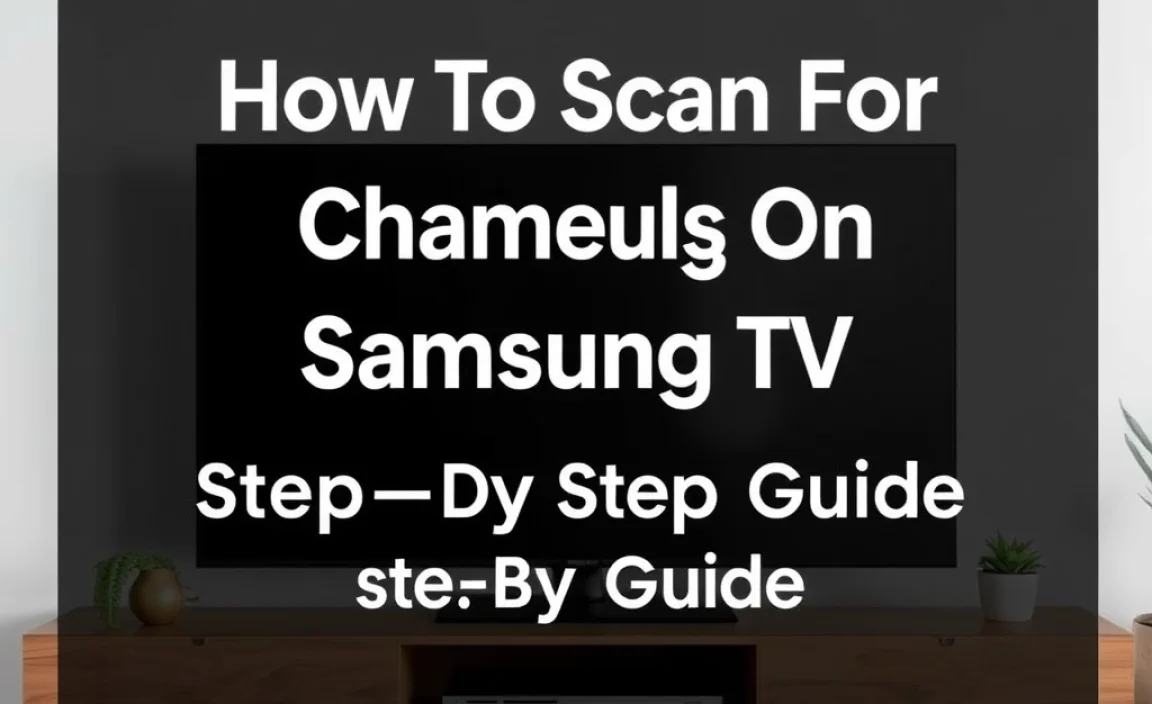 How To Scan For Channels Samsung Tv: Easy Guide - Tablet Zoo