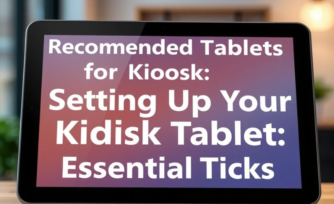 Recommended Tablets for Kiosk: Genius Picks - Tablet Zoo