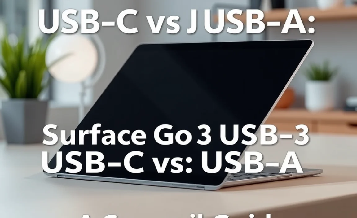 Surface Go 3 USB-C vs USB-A: Essential Guide - Tablet Zoo