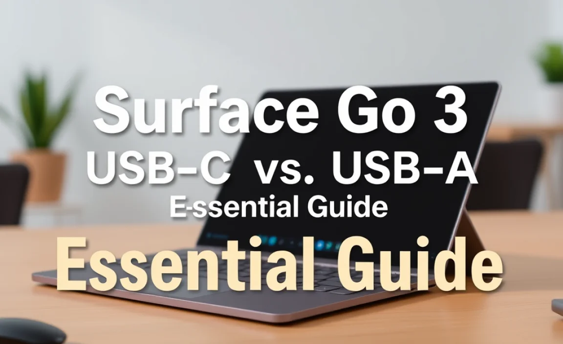 Surface Go 3 USB-C vs USB-A: Essential Guide - Tablet Zoo