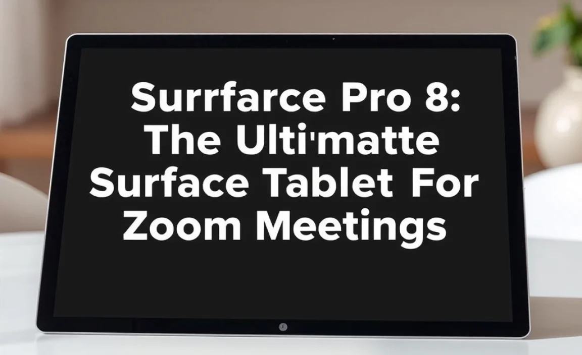 Enhance Zoom Calls With Surface Pro 8 Surface Tablet - Tablet Zoo