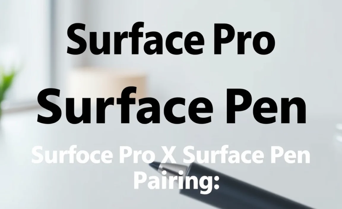 Surface Pro X Surface Pen Pairing: Effortless Connection - Tablet Zoo