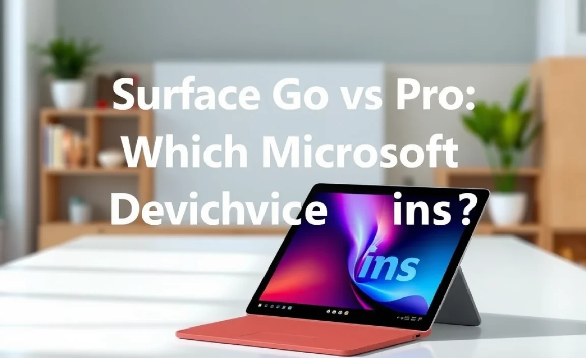 Surface Go vs Pro: Which Microsoft Device Wins? - Tablet Zoo