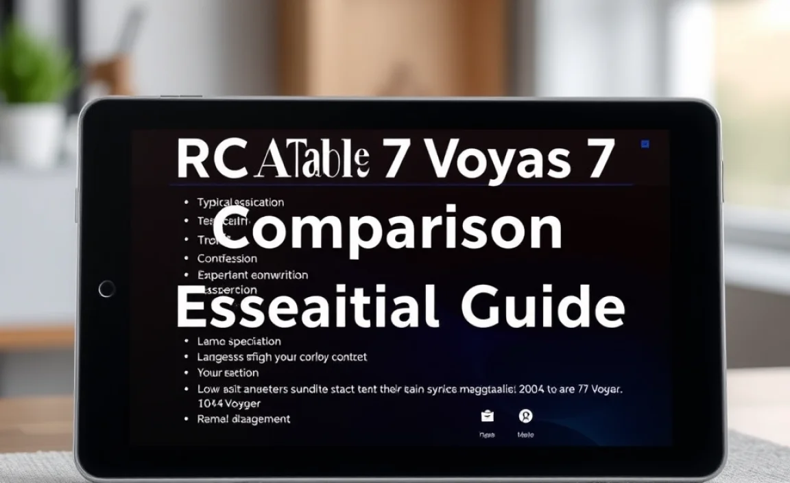 RCA Tablet 7 Voyager Comparison: Essential Guide - Tablet Zoo