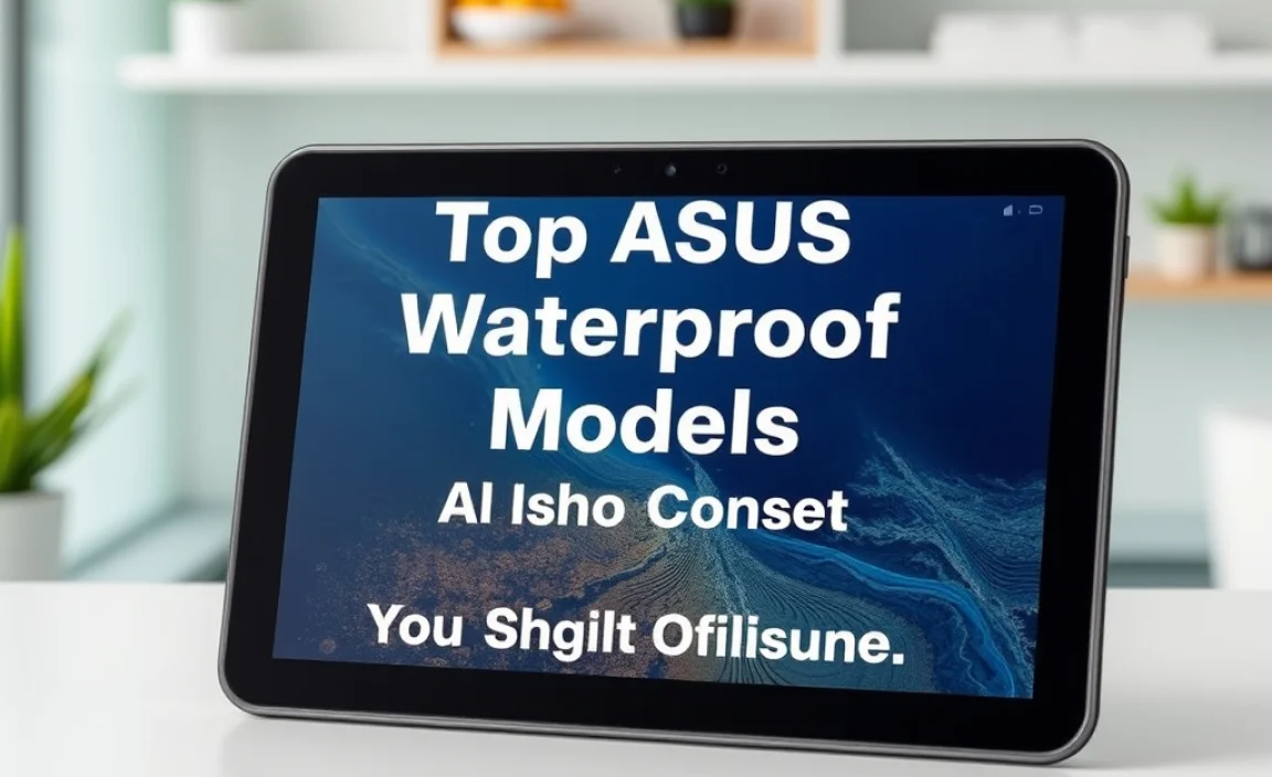 Top Asus Tablet Waterproof Models You Should Consider - Tablet Zoo