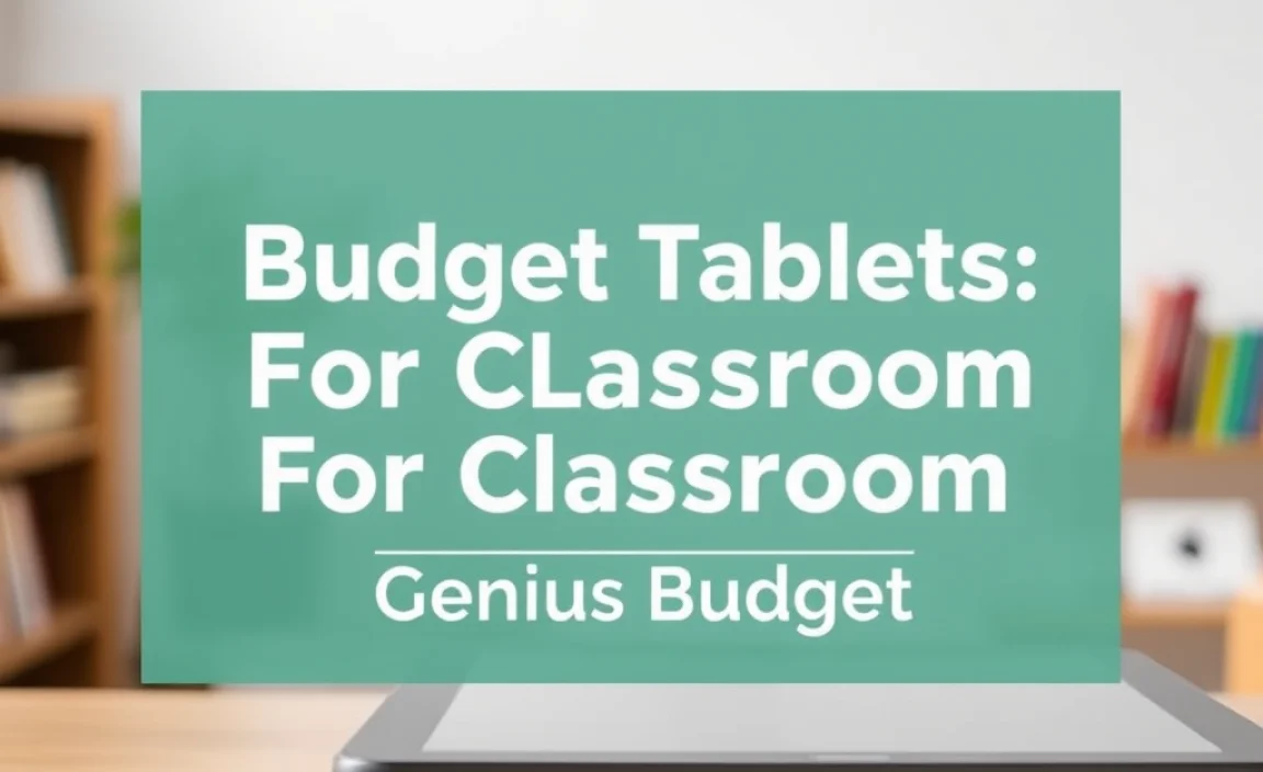Budget Tablets For Classroom: Genius Budget - Tablet Zoo